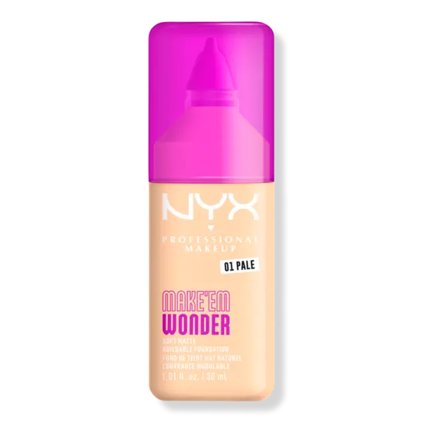 NYX PROFESSIONAL MAKEUP Make 'em Wonder, 24h Soft Matte Foundation - Pale