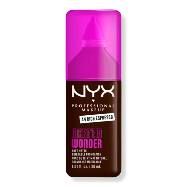 NYX PROFESSIONAL MAKEUP Make 'em Wonder, 24h Soft Matte Foundation - Rich Espresso