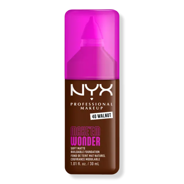NYX PROFESSIONAL MAKEUP Make 'em Wonder, 24h Soft Matte Foundation - Walnut