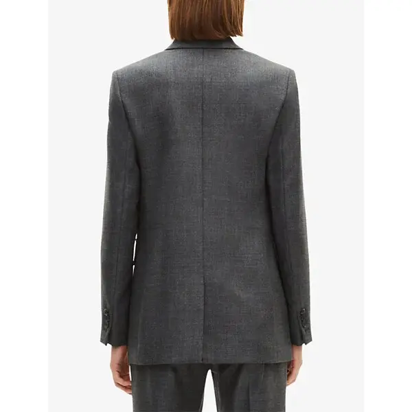 The Kooples Crest Double-breasted Wool Blazer