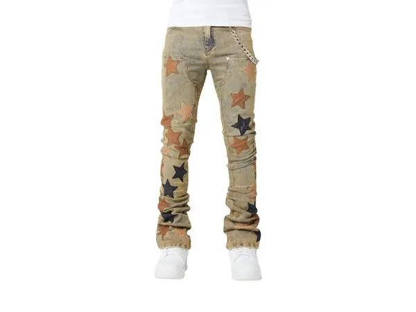 GUAPI Vintage Stars Denim V2 Jeans - Brown Wash