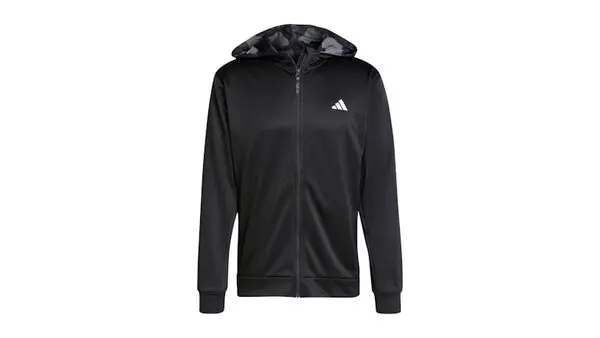 Adidas Train Essentials Camo Full-zip Hoodie