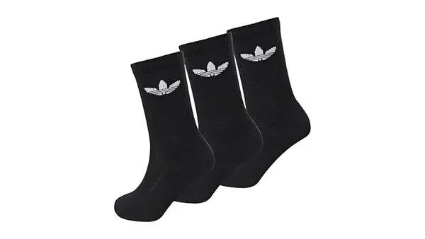 Adidas Trefoil Crew Socks - Black