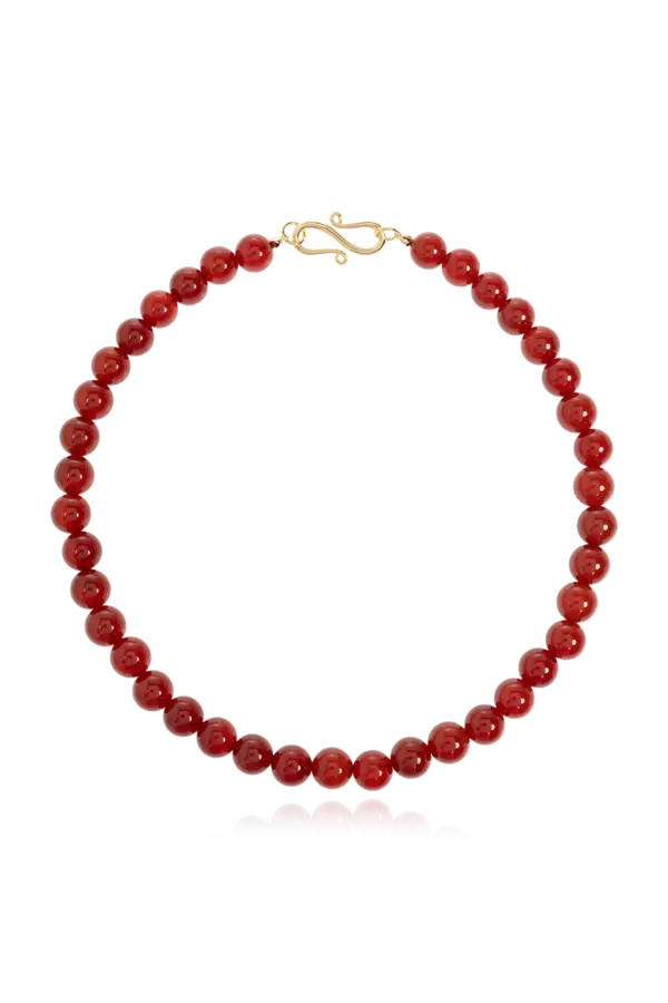 LIÉ STUDIO The Mary Necklace - Red
