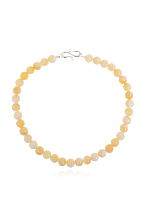 Lié Studio The Mary’ Beaded Necklace - Beige