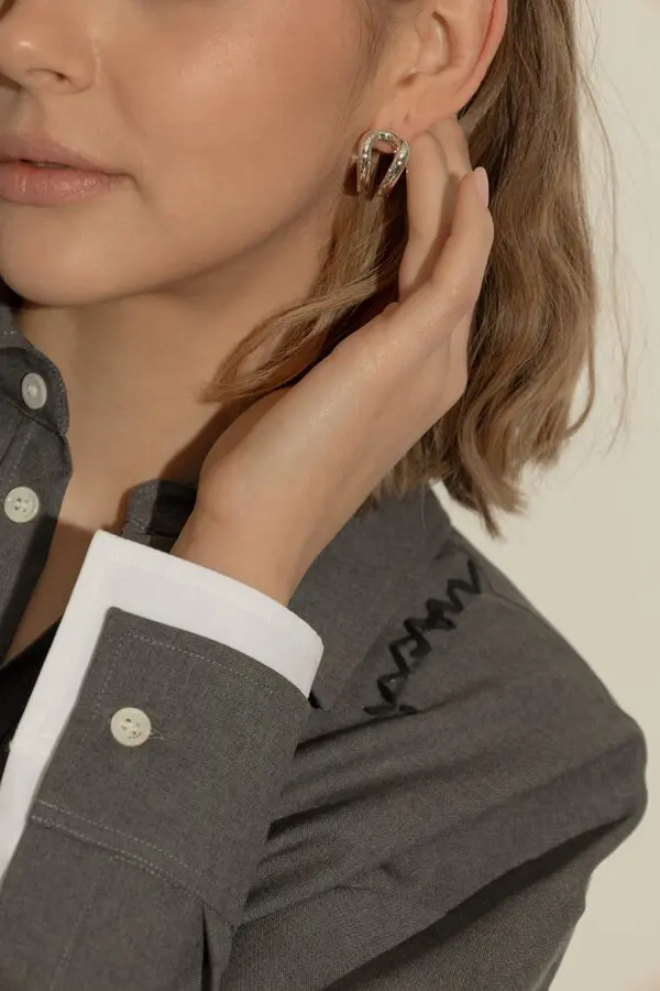 Lié Studio The Steffie Earrings - Silver