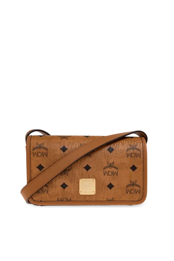 Mcm Monogram Shoulder Bag - Brown
