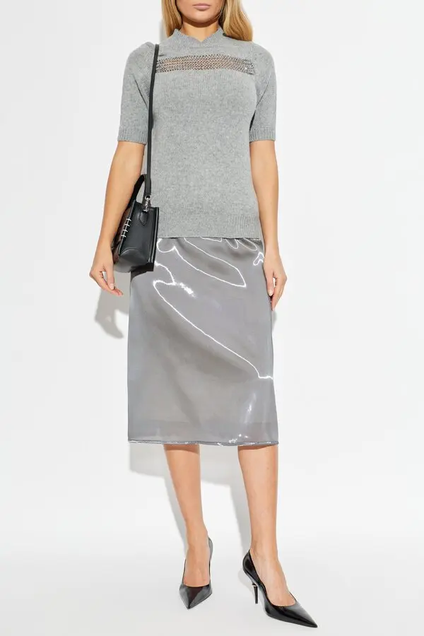 Fabiana Filippi Shimmering-finish Midi Skirt