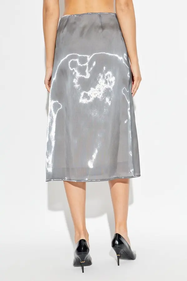 Fabiana Filippi Shimmering-finish Midi Skirt