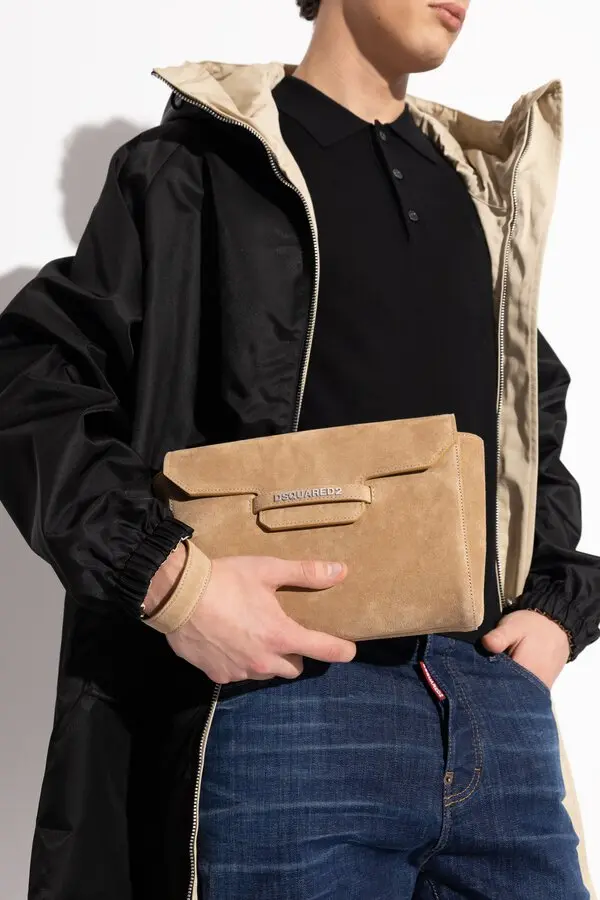 Dsquared2 Suede Handbag - Beige