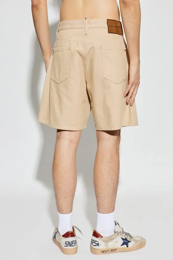 Dsquared2 Boxer Denim Shorts - Beige