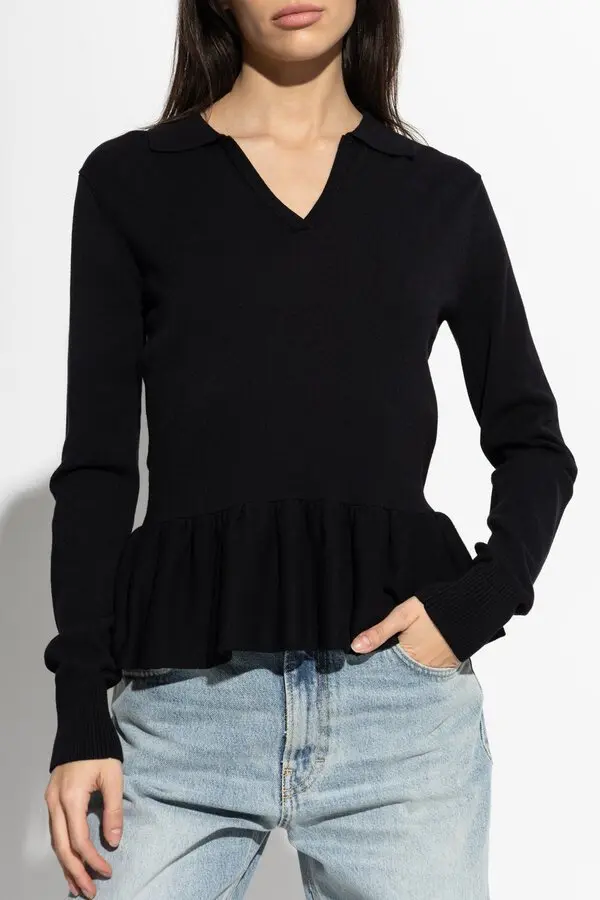 ROTATE BY BIRGER CHRISTENSEN Peplum Sweater