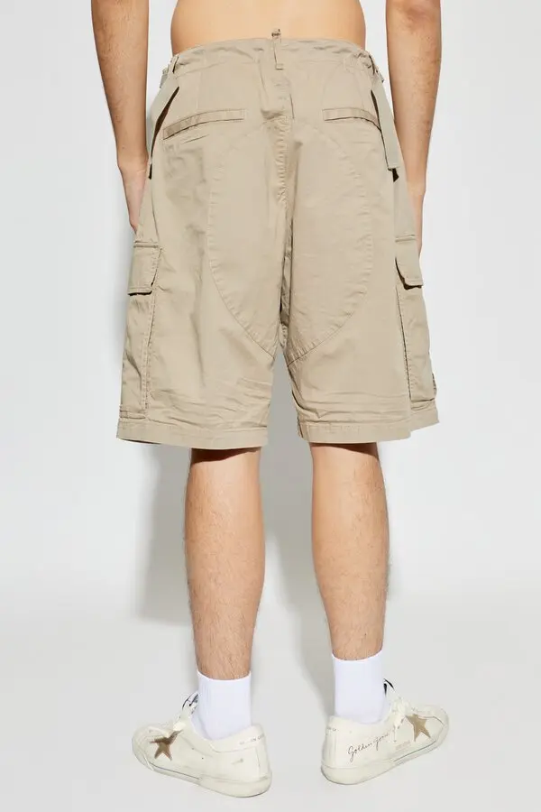 Dsquared2 Knee Length Cargo Shorts - Beige