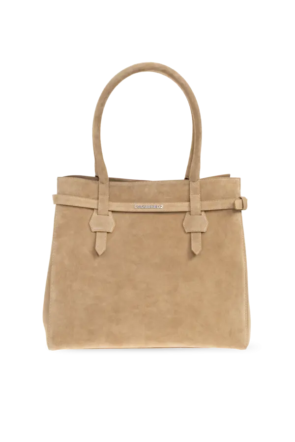 Dsquared2 Suede Shopper Bag - Beige