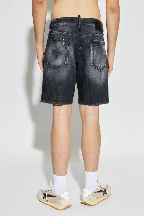 Dsquared2 Marine Denim Shorts - Black