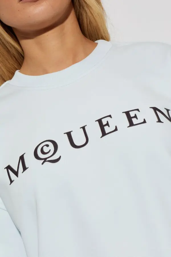 Alexander McQueen Logo Velvety Sweatshirt