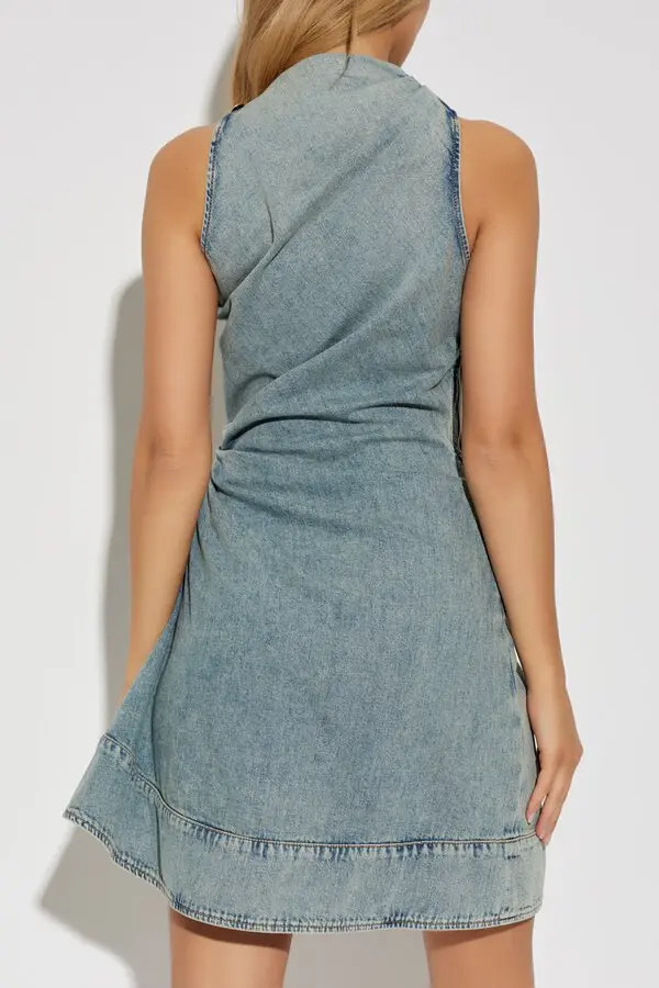 Alexander McQueen Denim Dress - Blue