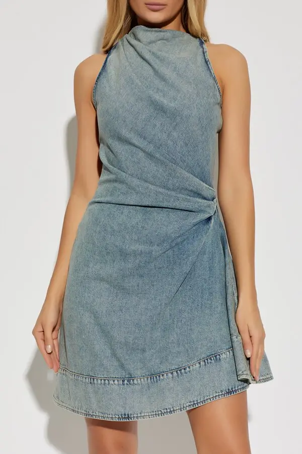 Alexander McQueen Denim Dress - Blue