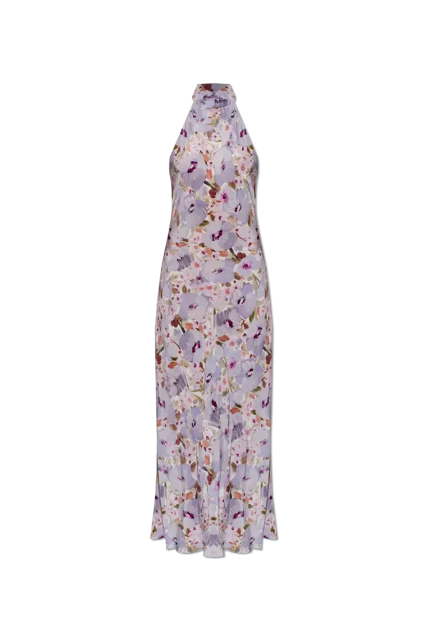 Balmain Silk Floral Print Dress - Multicolour
