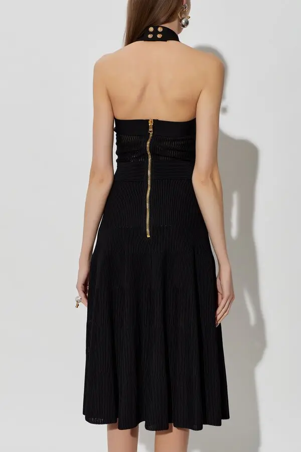 Balmain Backless Knit Dress