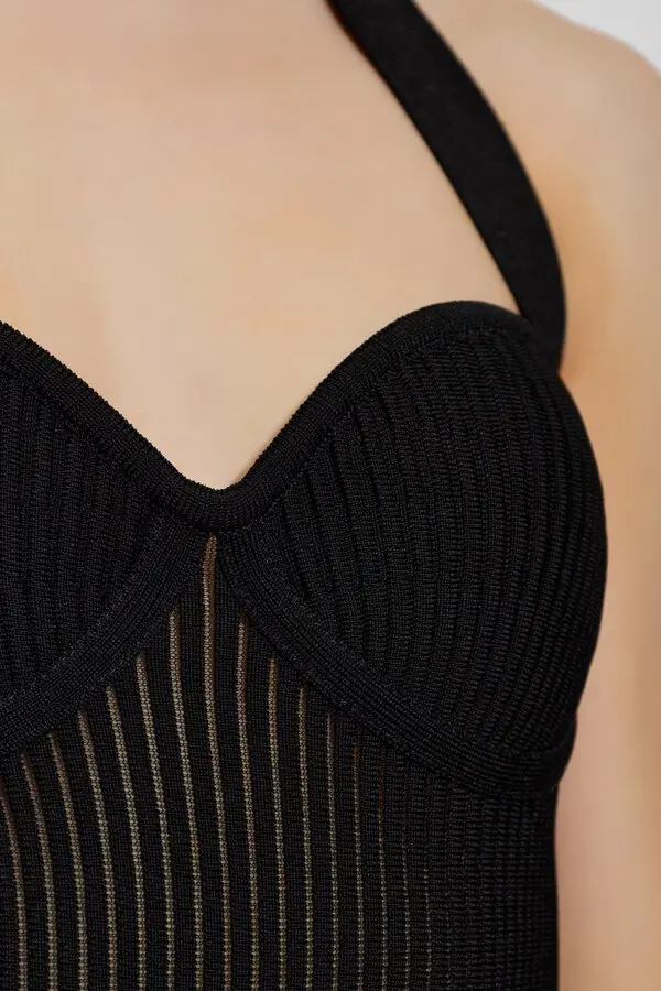 Balmain Backless Knit Dress