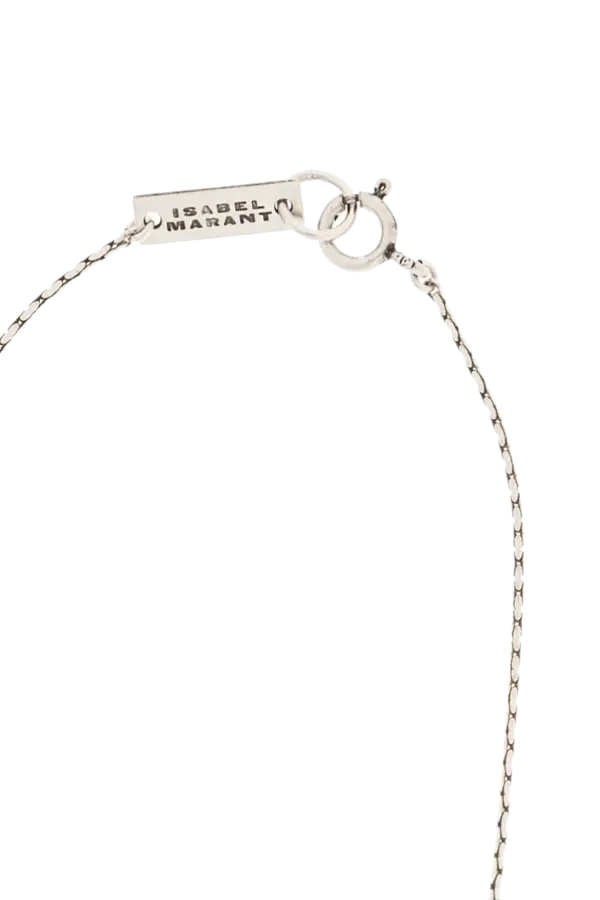 Isabel Marant Brass Necklace With Smooth Drop