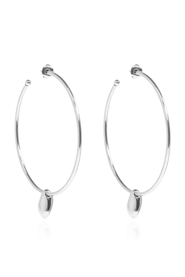 Isabel Marant Round Hoop Earrings With Pendant - Silver