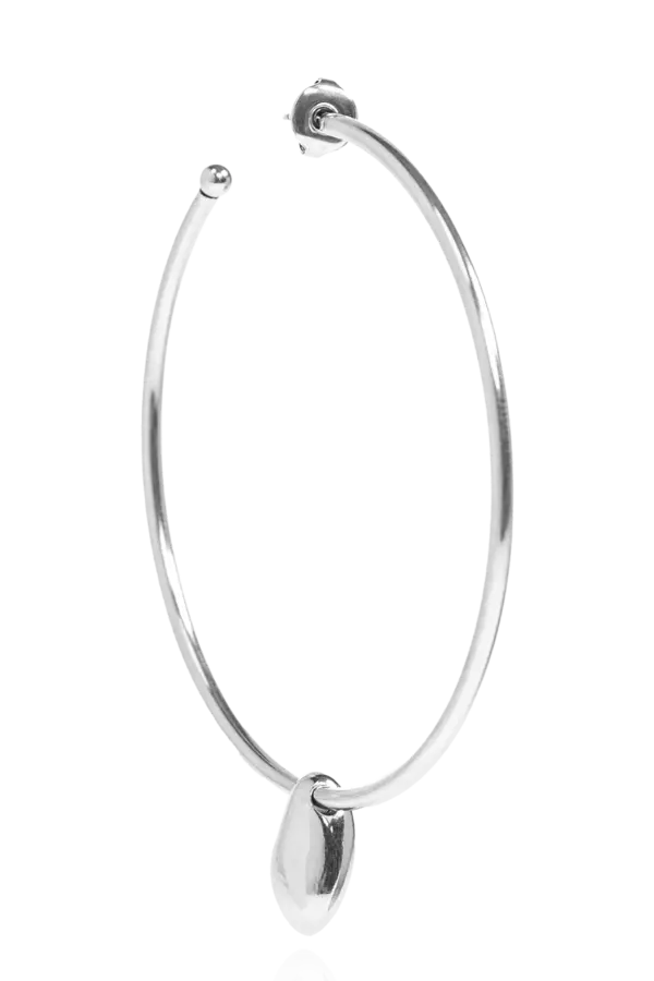 Isabel Marant Étoile Round Hoop Earrings With Pendant - Silver