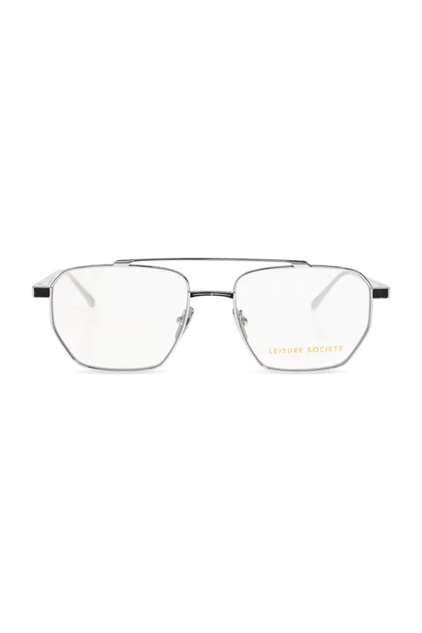 LEISURE SOCIETY Prism Prescription Eyeglasses - Silver