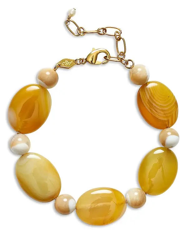 Anni Lu Desert Dreamer Multi Stone Flex Bracelet - Gold/yellow
