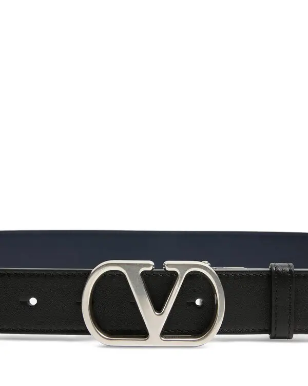 Valentino Garavani Reversible Leather Monogram Belt