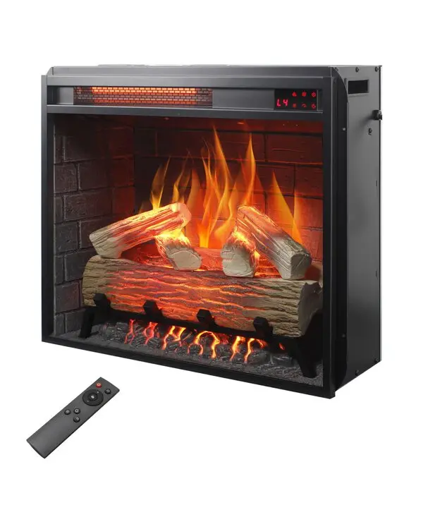 FLYNAMA 23 Inch Infrared Heating Electric Fireplace Insert