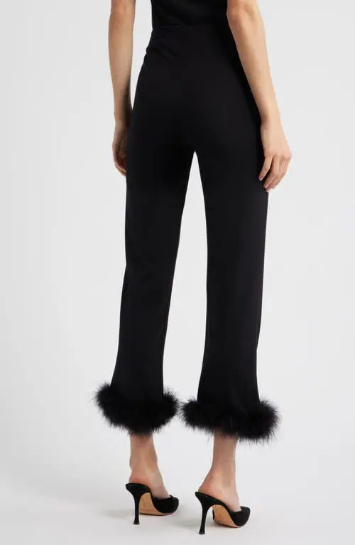 Mango Feather Hem Capri Trousers