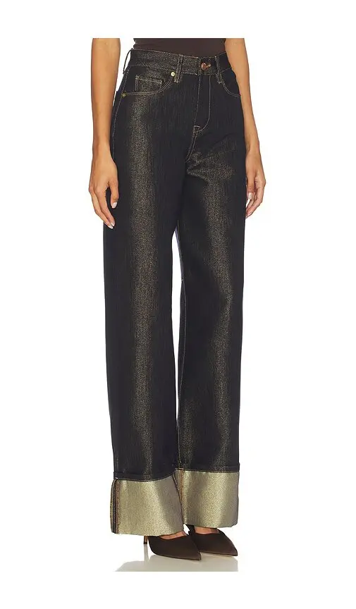 Blanknyc Cuffed Wide Leg Jeans