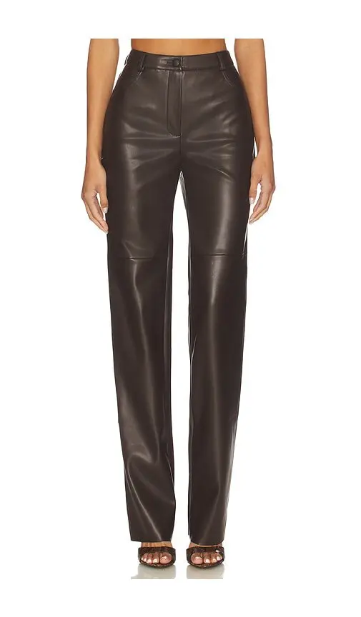 CULTNAKED Killa Faux Leather Pants - Bitter Chocolate