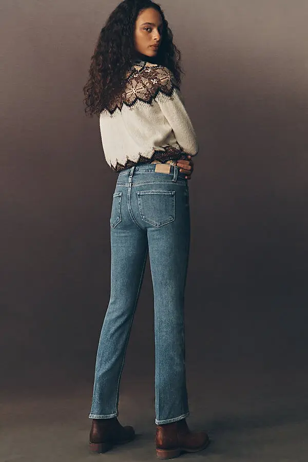 Paige Petite High-rise Manhattan Bootcut Jeans