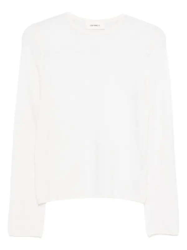 LISA YANG Georgie Cashmere Sweater - White