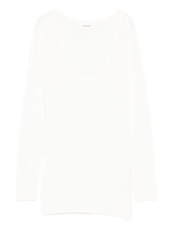 LISA YANG Amalea Cotton And Cashmere Sweater - White