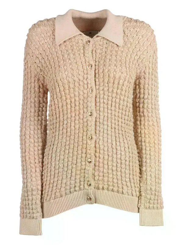 Elisabetta Franchi Textured Knit Cardigan - Neutrals