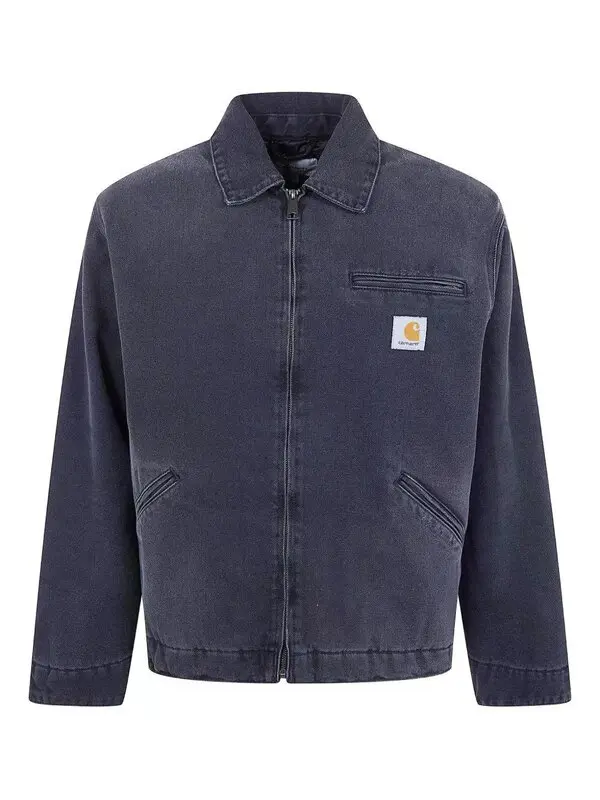 Carhartt Work In Progress Grind-wash Denim Jacket - Grey