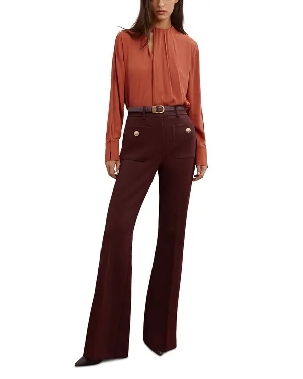 REISS Marta Draped Blouse