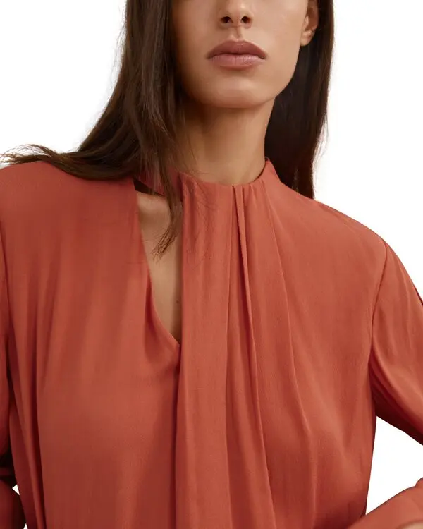 REISS Marta Draped Blouse
