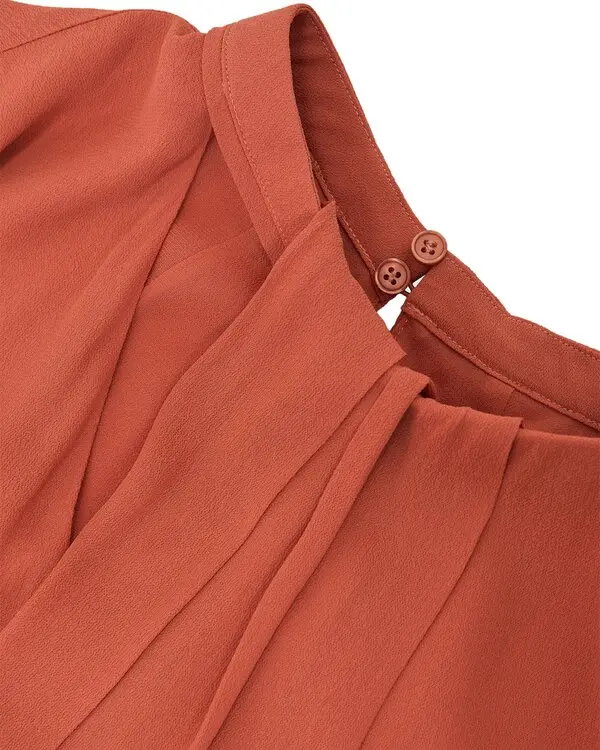 REISS Marta Draped Blouse