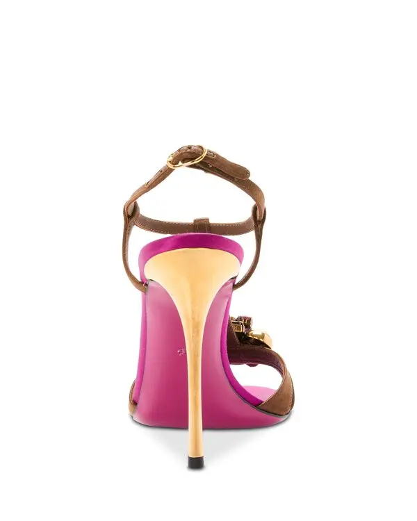 Dolce & Gabbana Embellished T-bar Sandals