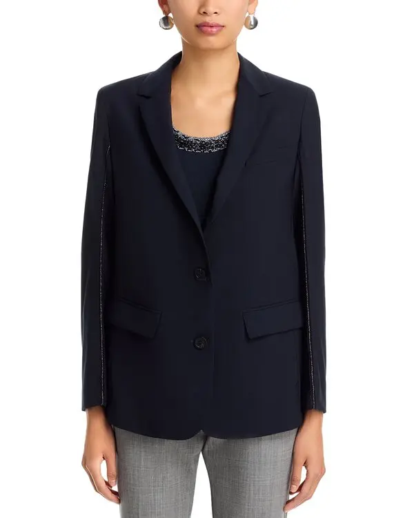 Fabiana Filippi Embellished Blazer - Blu Note