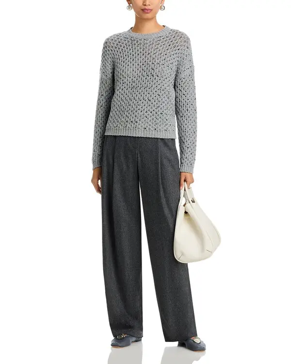 Fabiana Filippi Wool Blend Crewneck Sweater - Roccia