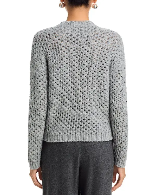 Fabiana Filippi Wool Blend Crewneck Sweater - Roccia