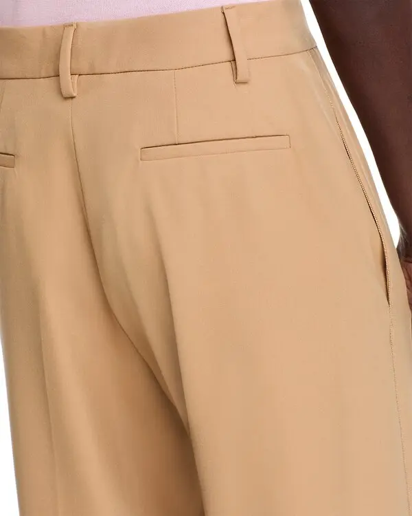 Fabiana Filippi Wool Blend Wide Leg Trousers - Medium Brown