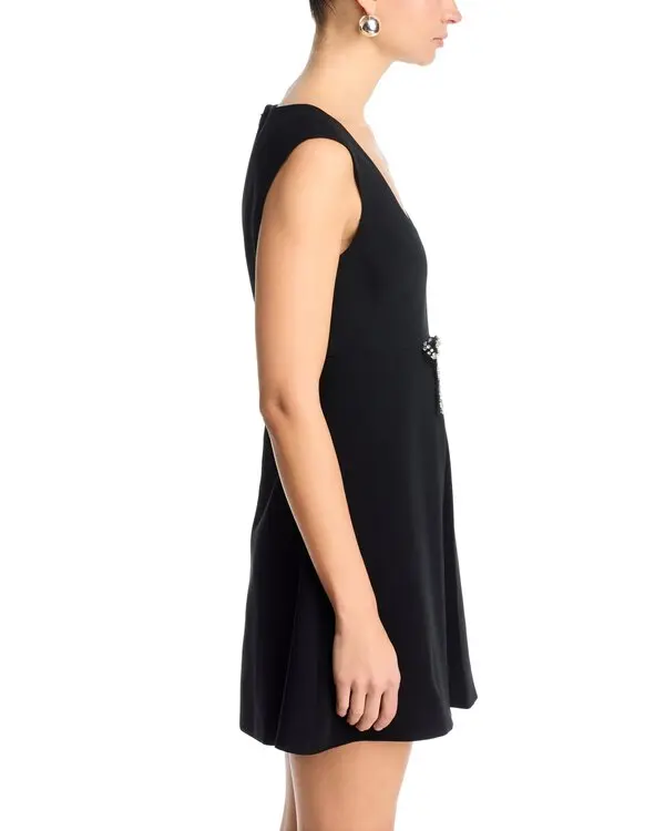 Cinq À Sept Jo Bow Dress - Black/ivory