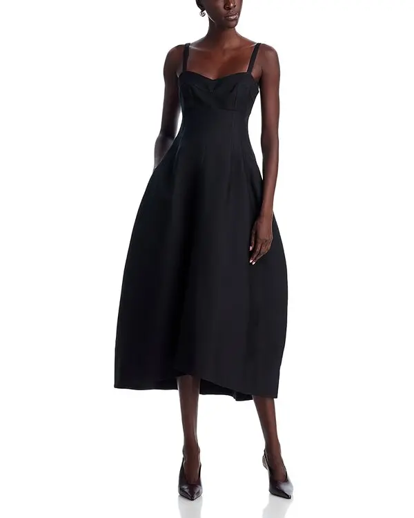 JIL SANDER Midi Bustier Dress